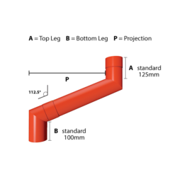 Round Downpipe - Two Piece Swan Neck - Guttercrest