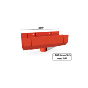 Shaped Box Gutter - Round Outlets - Guttercrest