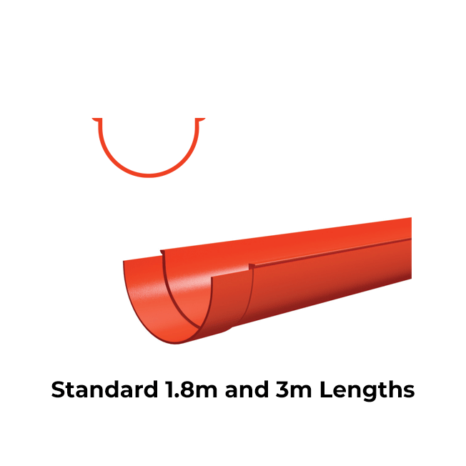 Beaded Deep Flow Gutter - Lengths - Guttercrest