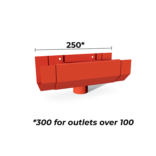 Shaped Box Gutter - Round Outlets - Guttercrest
