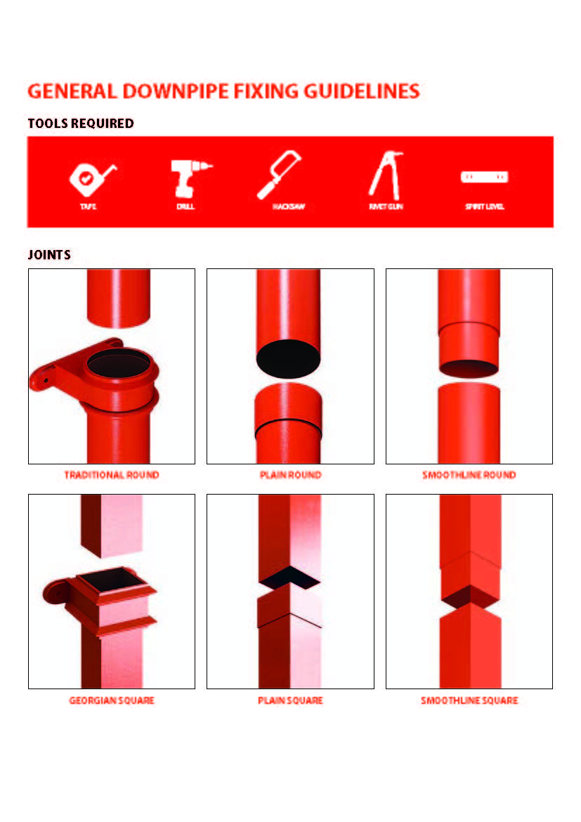Round Smoothline Aluminium Downpipes | Round Smoothline Aluminium ...