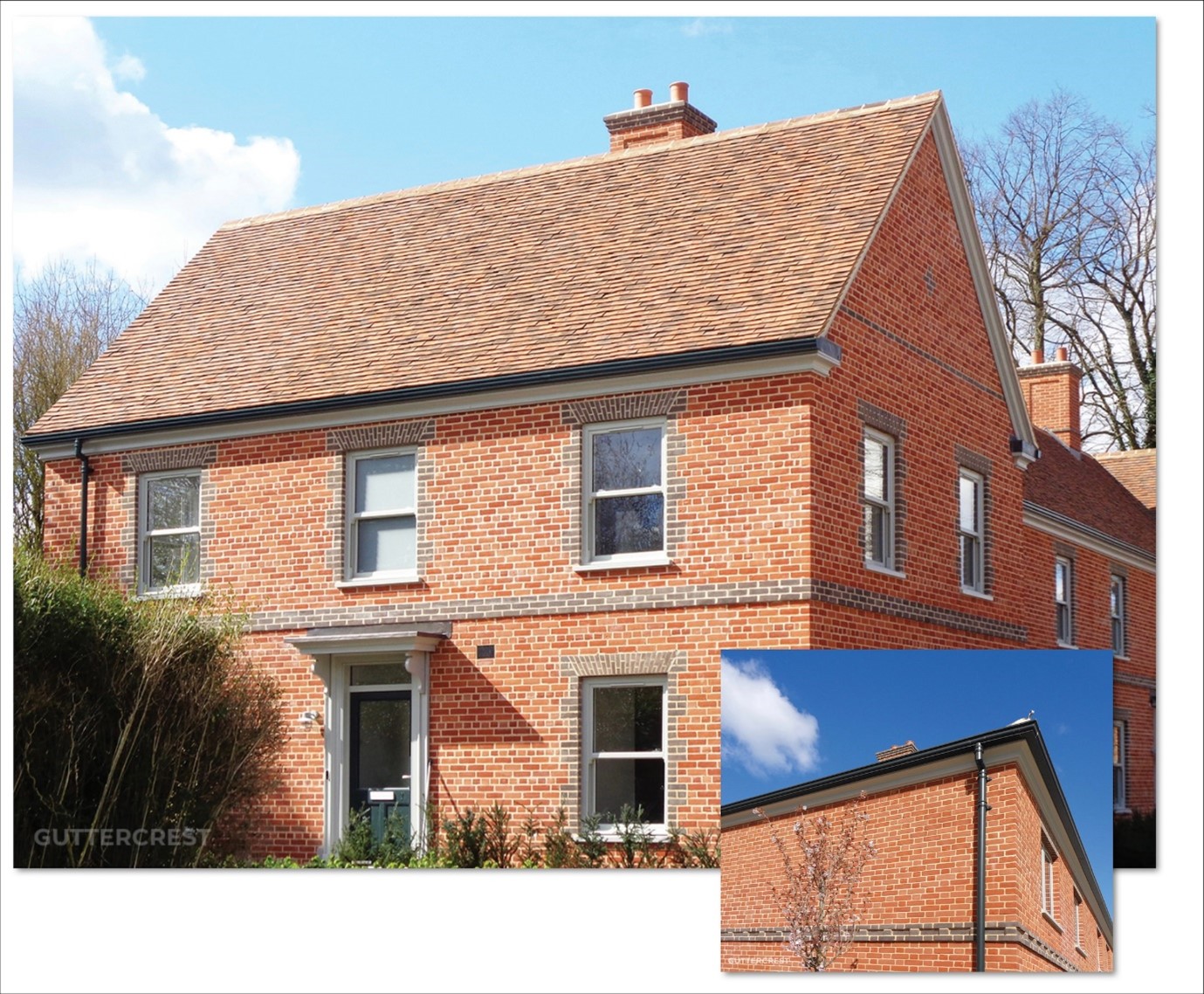 Guttercrest provide rainwater goods to property which gives it a real ...